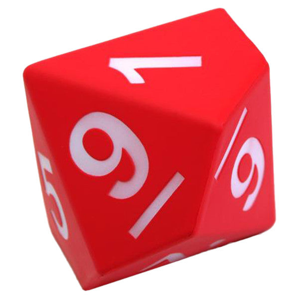 Giant Foam Dice: d10 Red – Cats In Hat Inc.