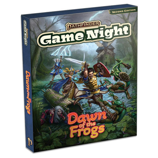 Pathfinder 2E: Adventure: Game Night: Dawn of the Frogs – Cats In Hat Inc.