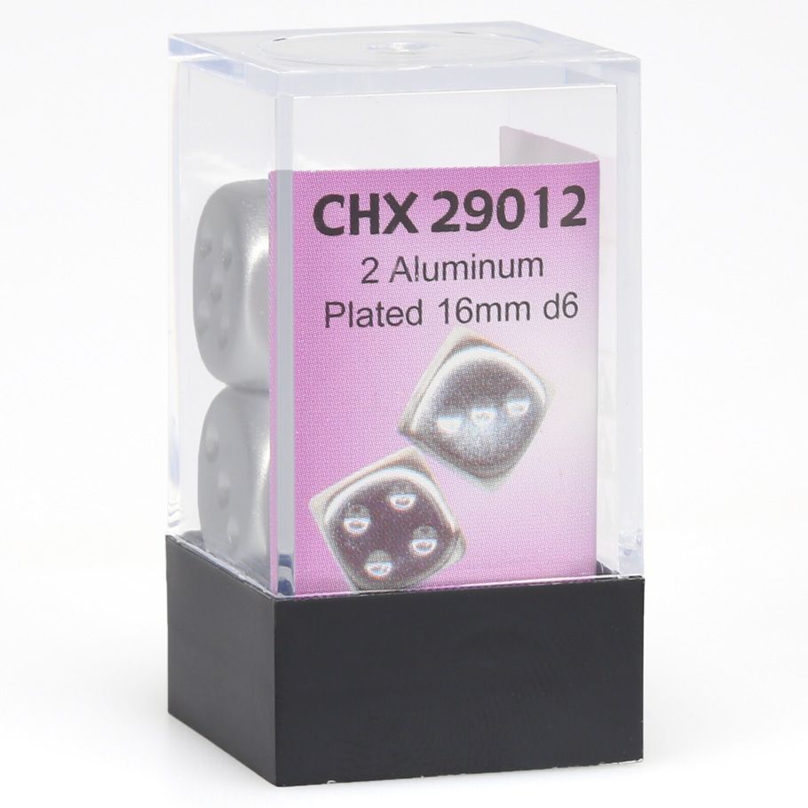 Ultra Pro d6 Cube 16mm Aluminum Plated (2) Dice – Cats In Hat Inc.