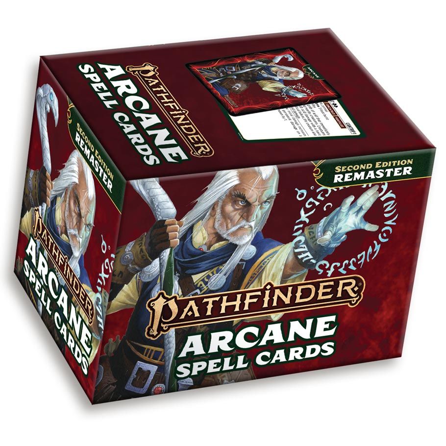 Paizo Pathfinder 2E: Arcane Spell Cards (Remastered) RPG Accessorie ...