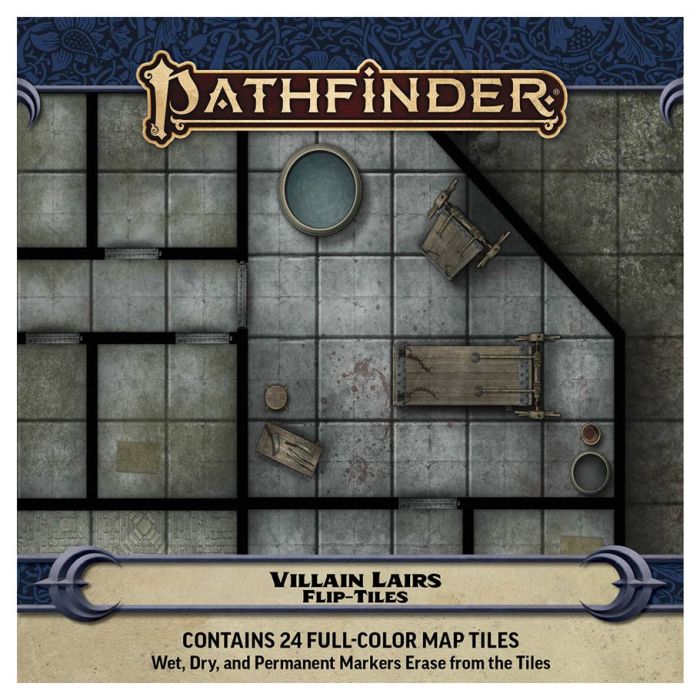 Pathfinder 2E: Flip-Tiles: Villain Lairs Set – Cats In Hat Inc.