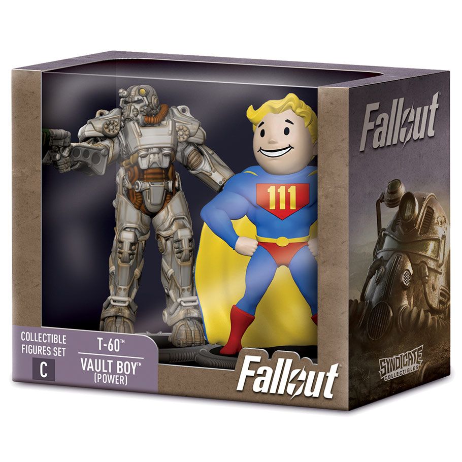 Fallout Collectible Figures Set T-60 & Vault Boy (Power) – Cats In Hat Inc.