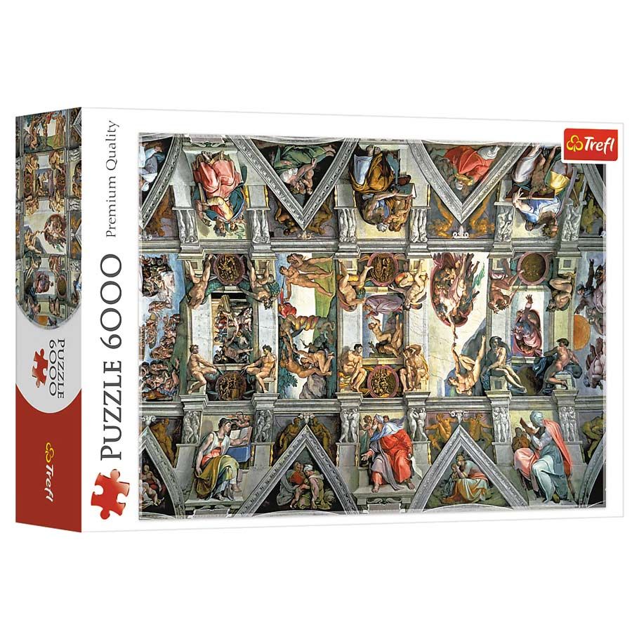 Puzzle: Sistine Chapel Ceiling 6000 Piece (Trefl Red) – Cats In Hat Inc.